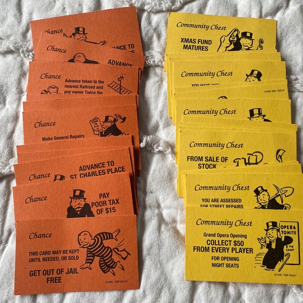 Community Chest Card - Etsy