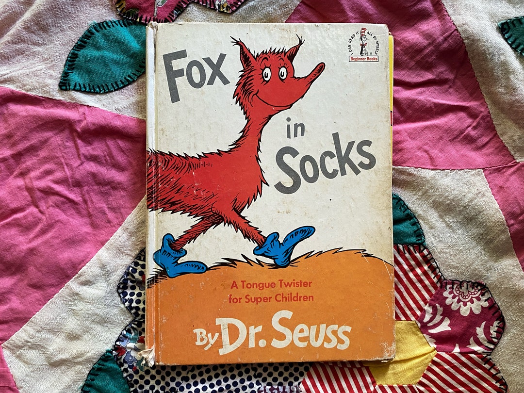 Fox in Socks Book by Dr. Seuss 1965 Picture Children’s Vintage - Etsy