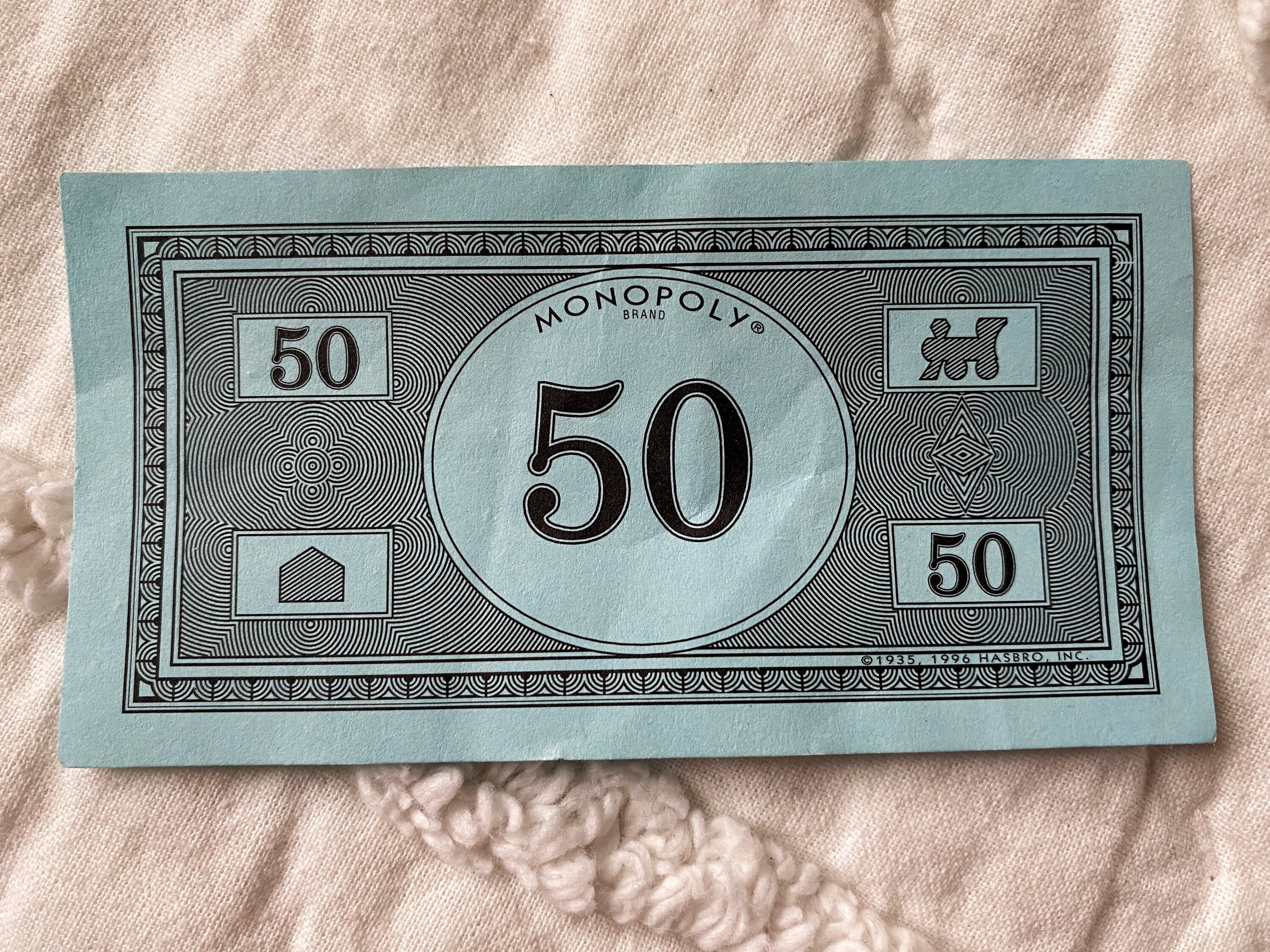 Vintage Monopoly Board Game Play Fake Money - Etsy