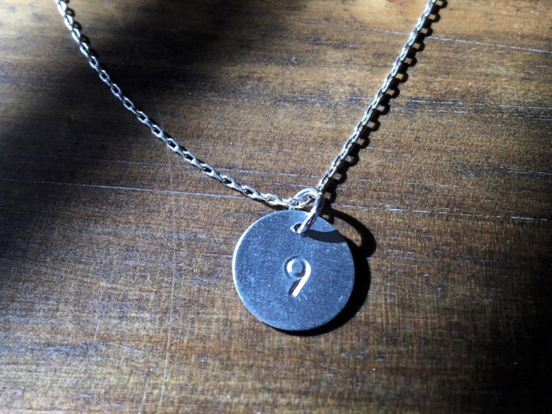 Enneagram 9 Necklace the Peacemaker Stamped Handmade Type Nine - Etsy