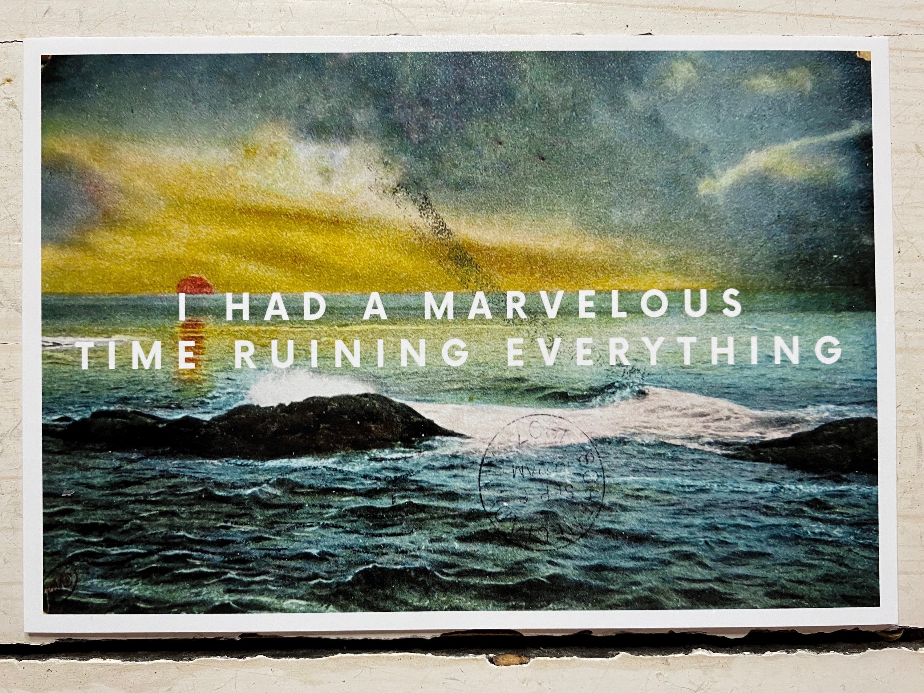 Print I Had A Marvelous Time Ruining Everything Customizable Vintage ...