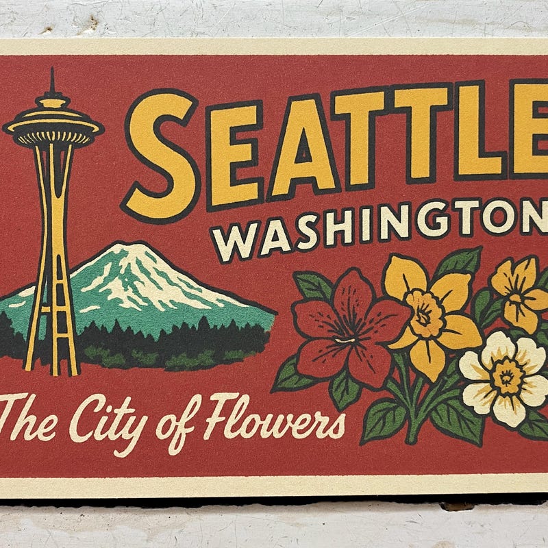 Vintage Mt Rainier Postcard - Etsy