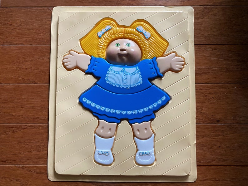 Cabbage Patch Kids Puzzle 3D 11 Piece Plastic Toy Doll Vintage - Etsy