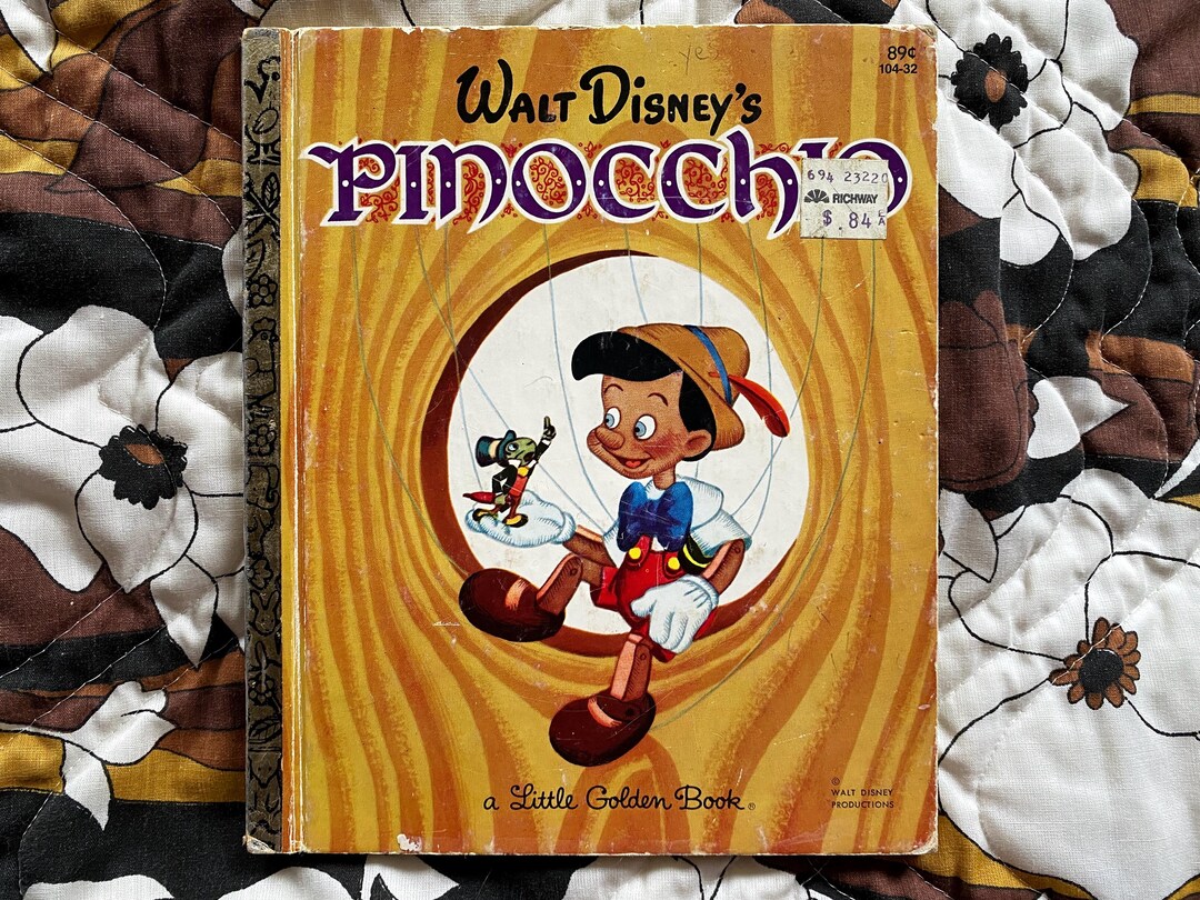 Walt Disney’s Pinocchio Little Golden Book 1981 Childrens Vintage - Etsy