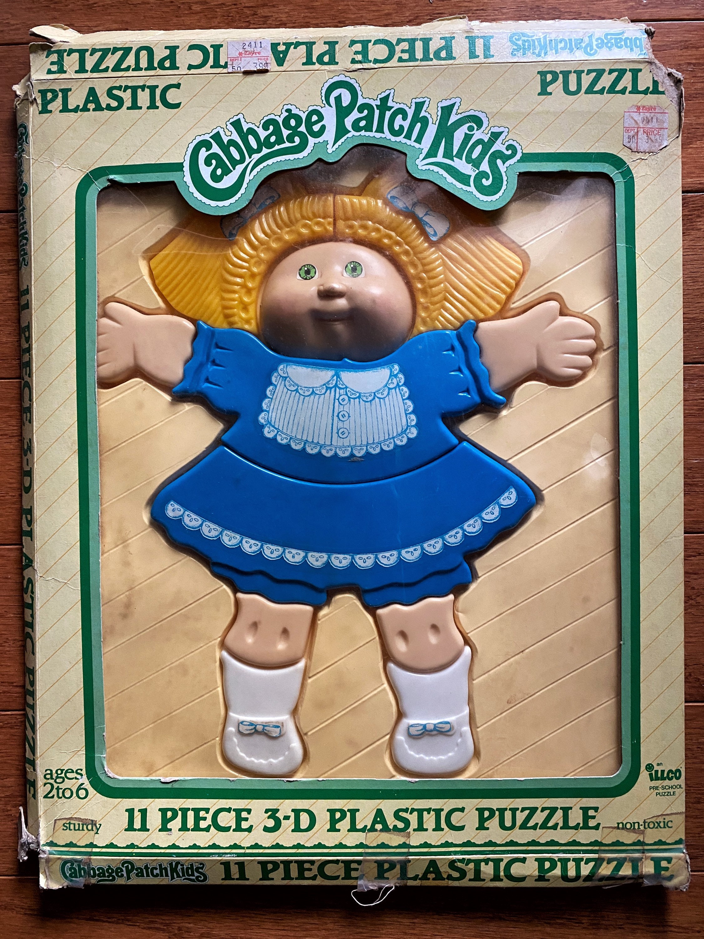 Cabbage Patch Kids Puzzle 3D 11 Piece Plastic Toy Doll Vintage - Etsy