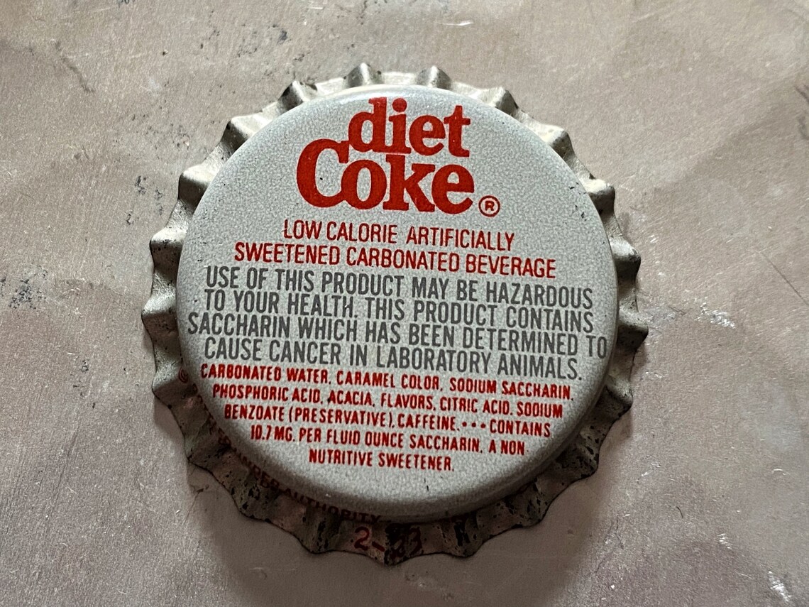 Vintage Diet Coke Coca-cola Co Bottle Caps - 12 Count - Etsy UK