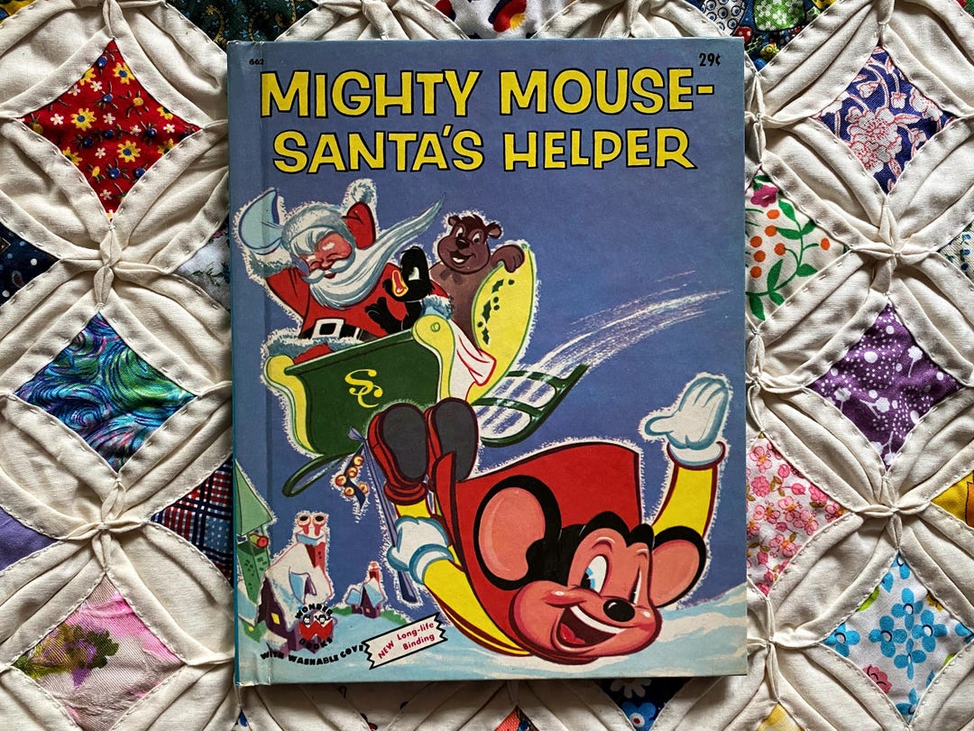 Mighty Mouse Santa’s Helper by Felix Sutton 1955 Vintage Childrens ...
