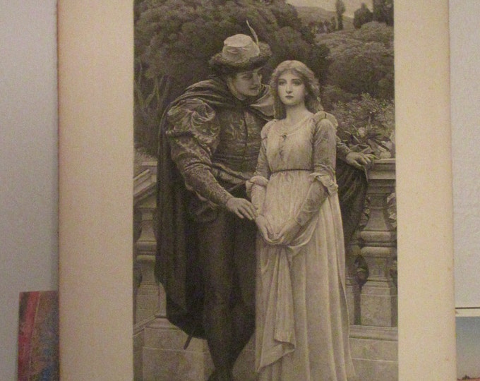 Original Perugini Print "first Words of Love" Charles Edward Perugini ...
