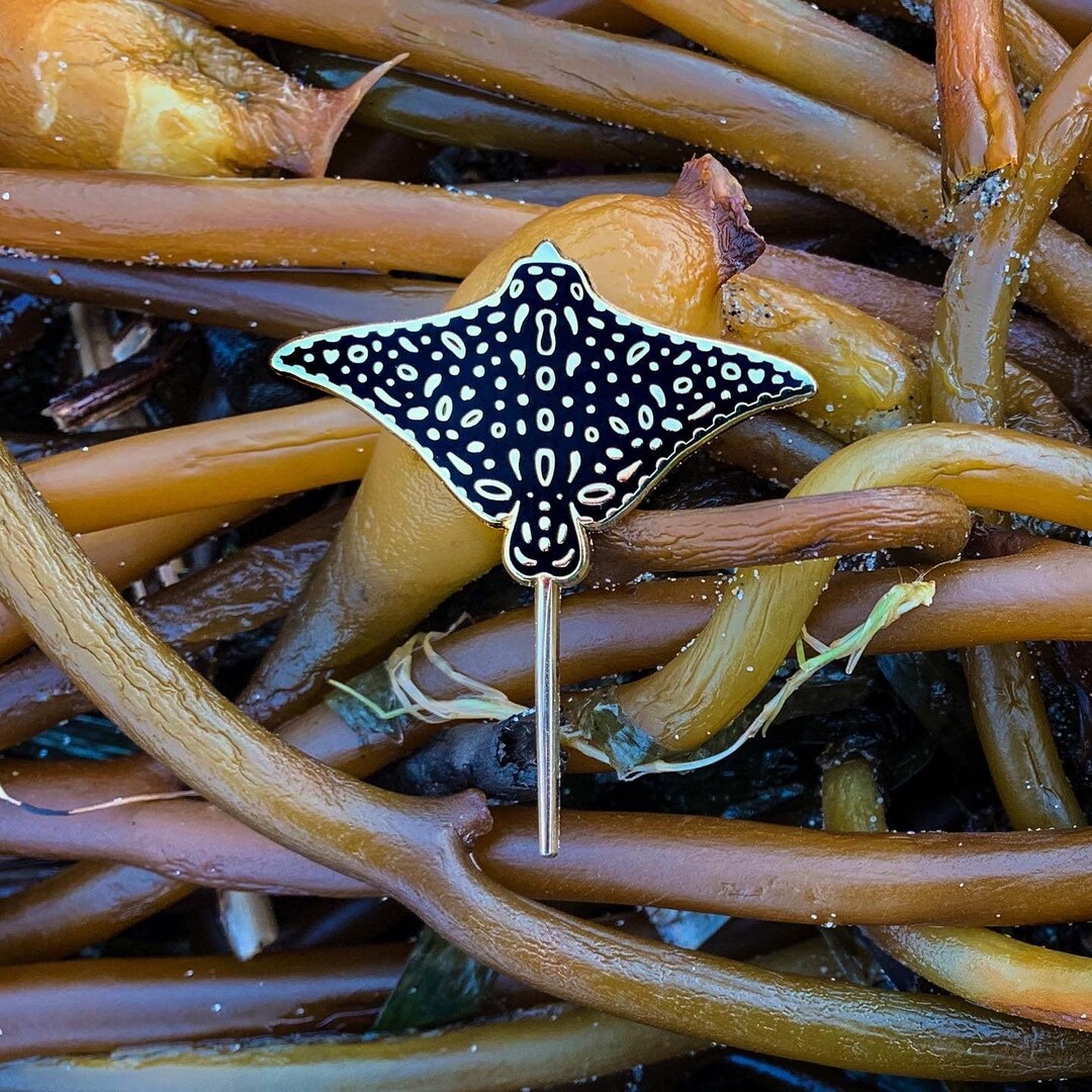 Spotted Eagle Ray Pin 25% to Charity Aetobatus Narinari Hard Enamel Pin ...