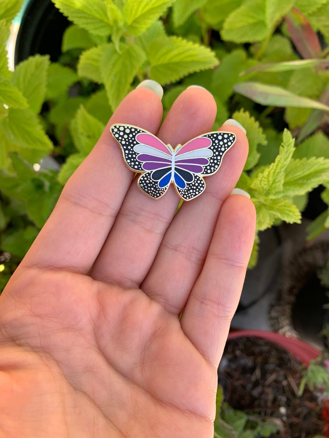 Genderfluid Pride Butterfly Pin 25% to Charity Queer-owned Business ...