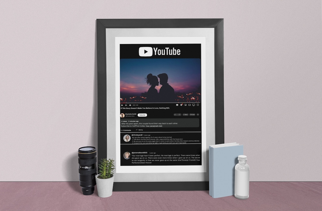 Youtube Picture Video Mockup Fill With Your Own Photo, Design on Canva ...