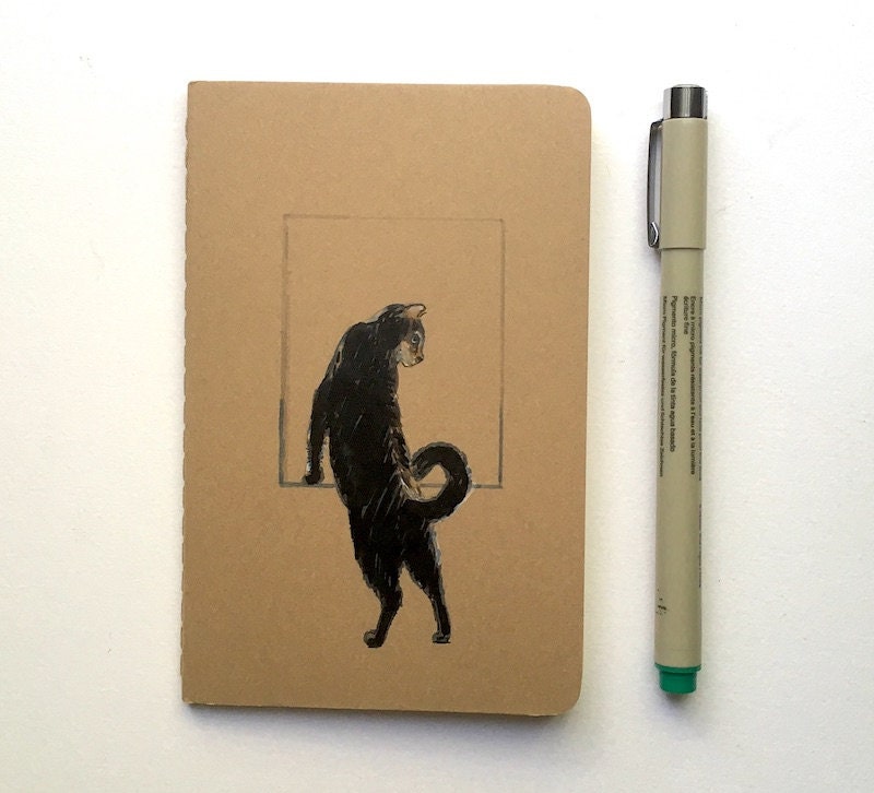 Black Cat Notebook Cat Journal Cat Lovers Notebook - Etsy Nederland