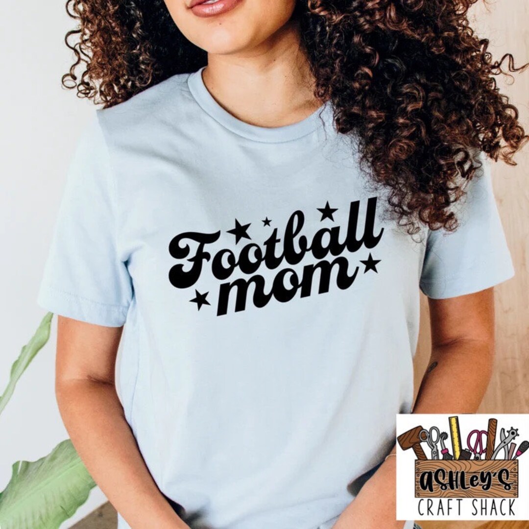 Football Mom Tee Shirt, Football Shirt, Gift for Her, School Spirit ...