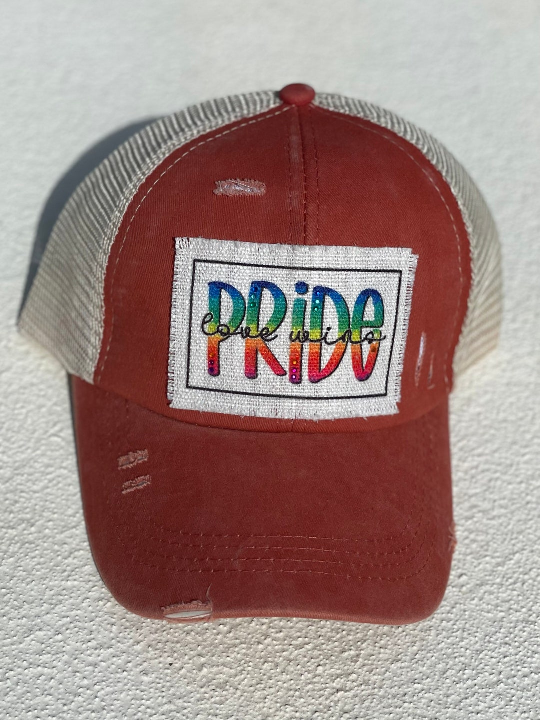 Pride Hat, Love Wins Hat, LBGTQ Hat, Rainbow Hat, Pride Trucker Hat ...