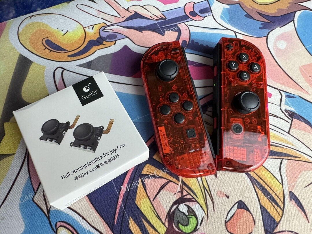 ULTIMATE Hall Effect DRIFT FREE Custom Joycons Nintendo Switch Clear ...