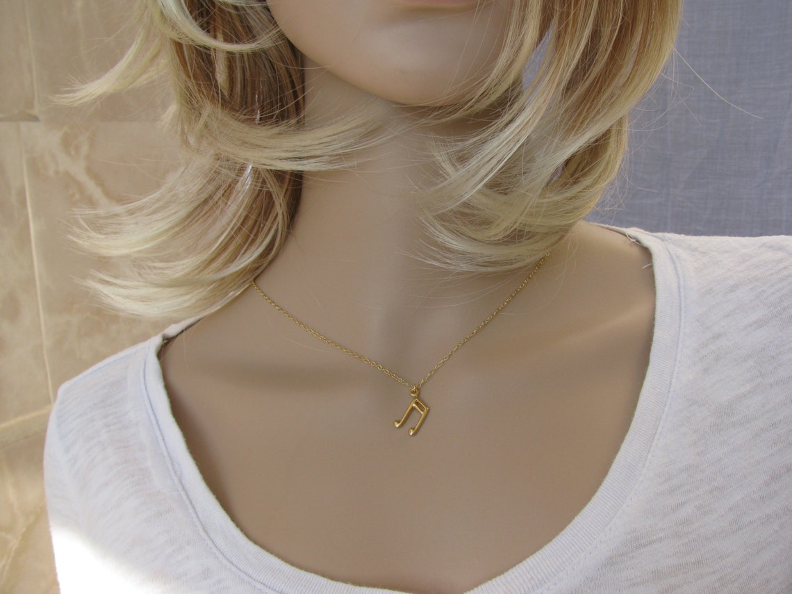 Musical Note Gold Necklace Gold Filled 14k Pendant Musical - Etsy