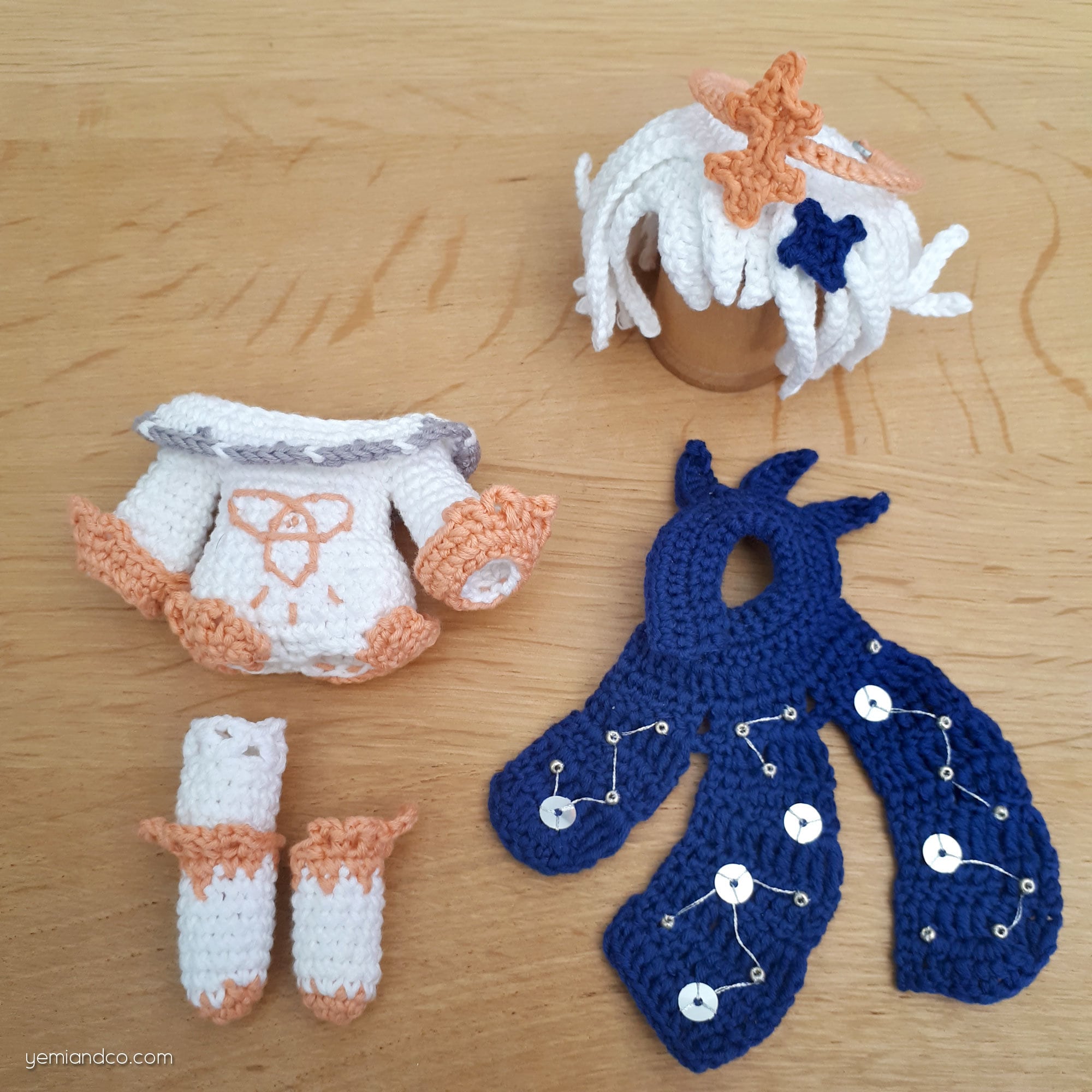 Crochet Pattern: Paimon Cosplay for Mini-doll - Etsy