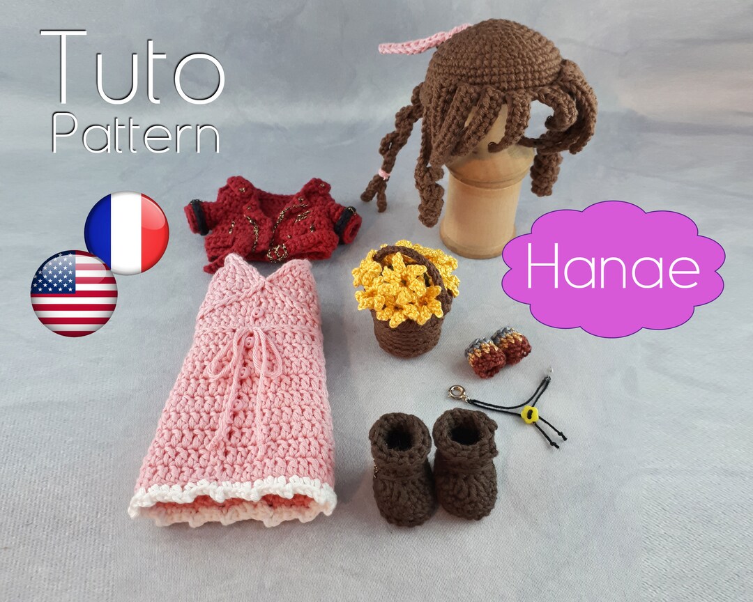 Crochet Pattern: Aerith Cosplay Outfit for Hanae Doll - Etsy