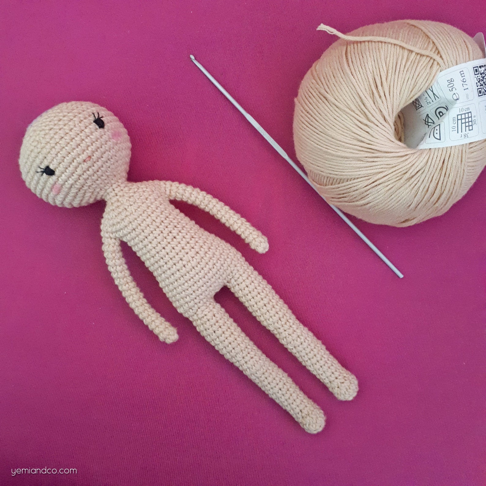 Tutoriel : corps de base pour poupée Hanae | tuto crochet ...