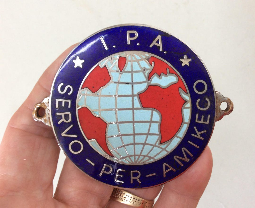 Vintage International Police Association Enamel Car Badge, Automobilia ...