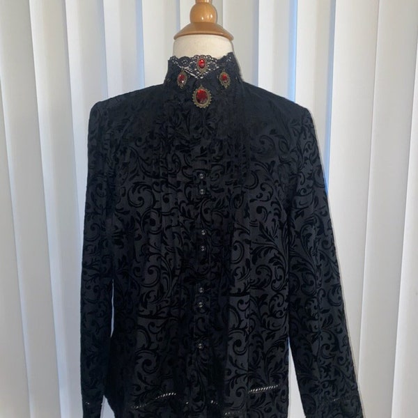 Vintage Goth Button Down - Etsy
