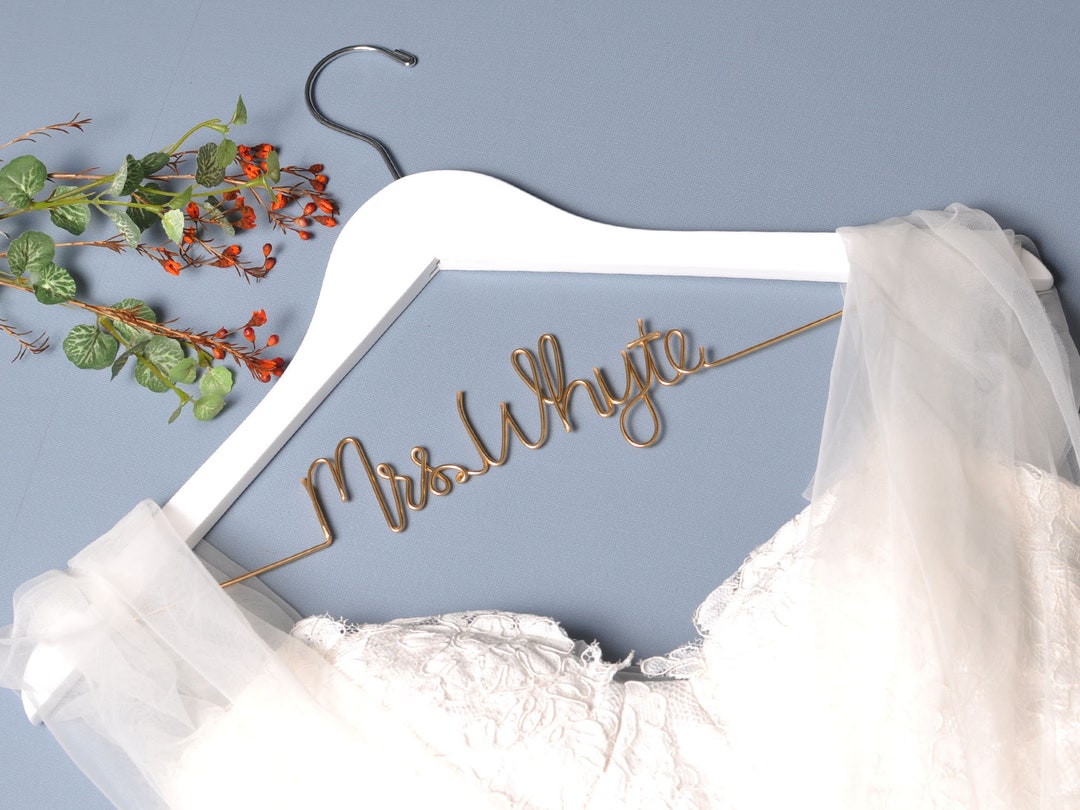 Bride Hanger,personalized Wedding Dress Hanger,mrs Hanger, Bridal ...