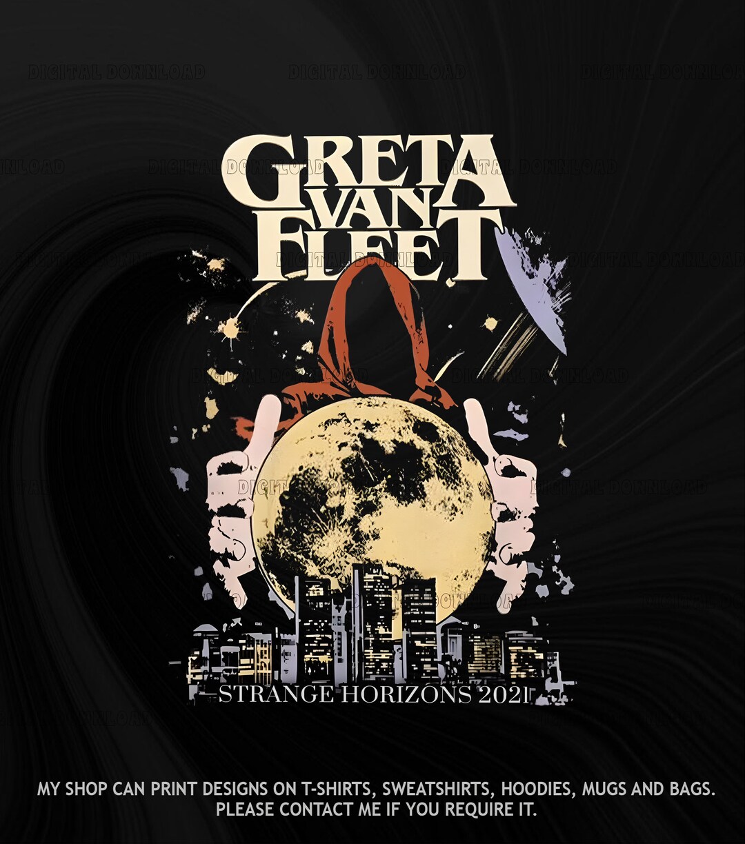 Greta Van Fleet Png, Greta Van Fleet Shirt Design, Greta Van Fleet Tour ...