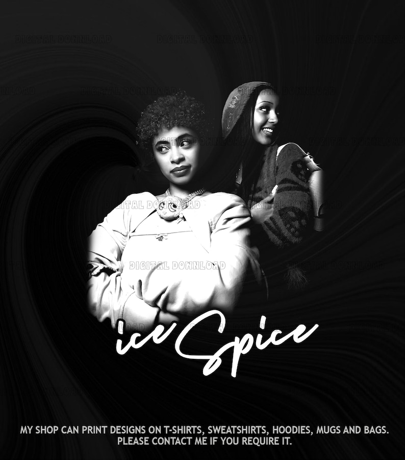 Ice Spice Png, Ice Spice T Shirt Design PNG Instant Download 300 Dpi ...