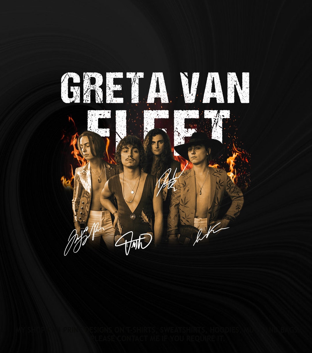 Greta Van Fleet Png, Greta Van Fleet Shirt Design, Greta Van Fleet Tour ...