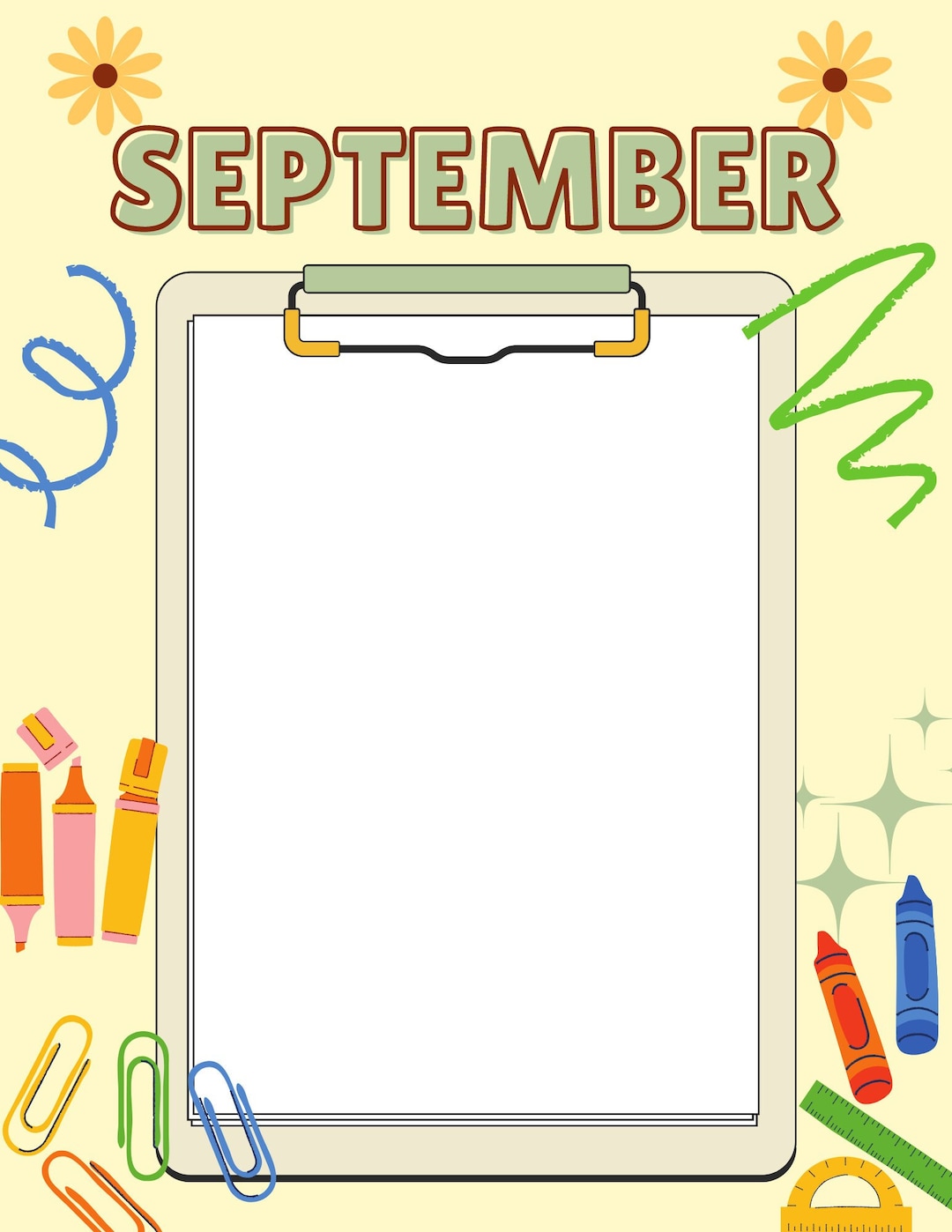 Bulletin Monthly Printables - Etsy