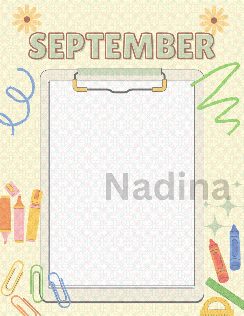 Bulletin Monthly Printables - Etsy