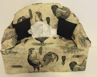 Rooster Tissue Box Cover - Etsy