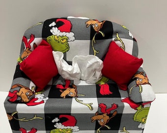 Grinch Tissue Box Cover - Etsy