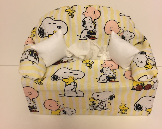 Sofa Couch Tissue Box Cover Snoopy and Charlie Brown - Etsy
