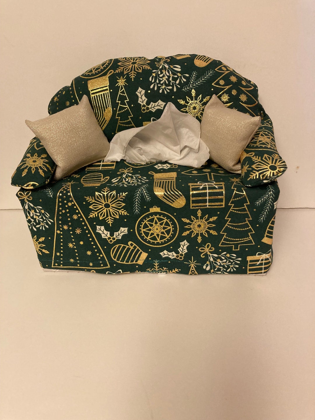 Sofa Couch Tissue Box Cover-- Christmas - Etsy