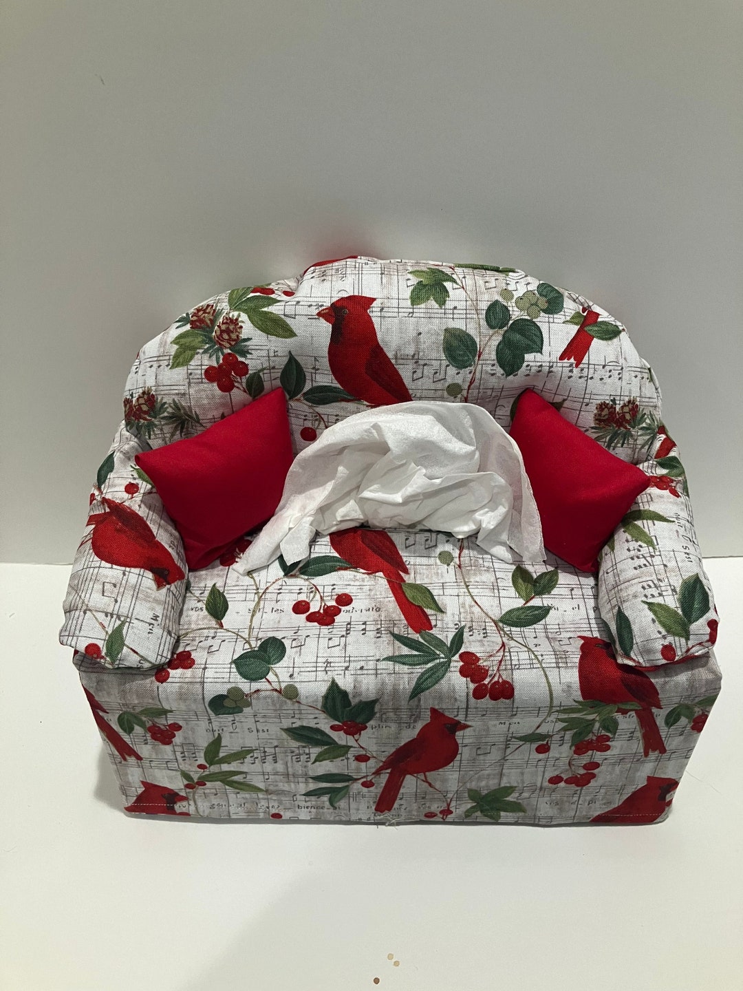 Tissue Box Cover- Red Cardinals, Birds - Etsy