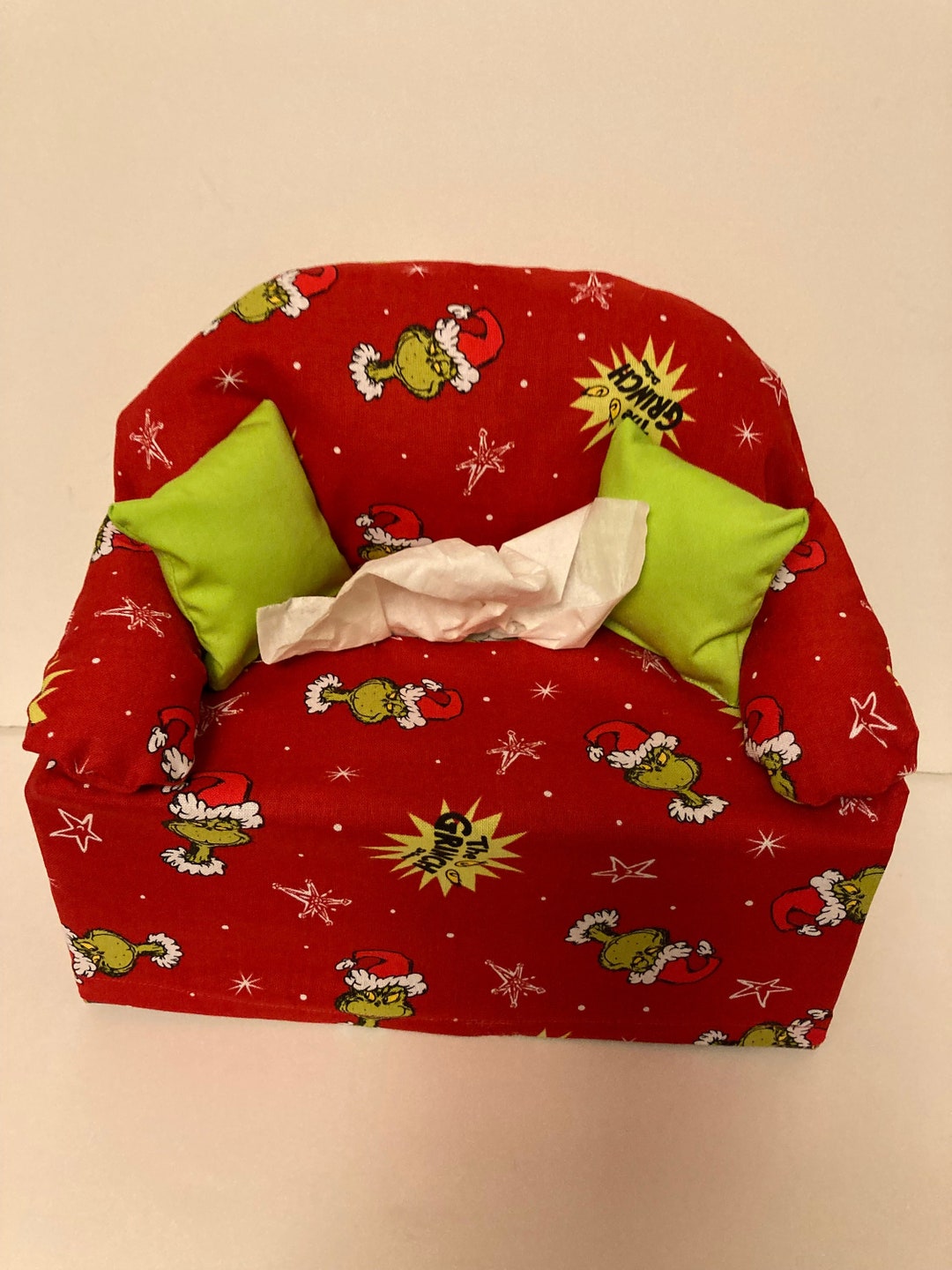 Sofa Tissue Box Cover-- the Grinch - Etsy