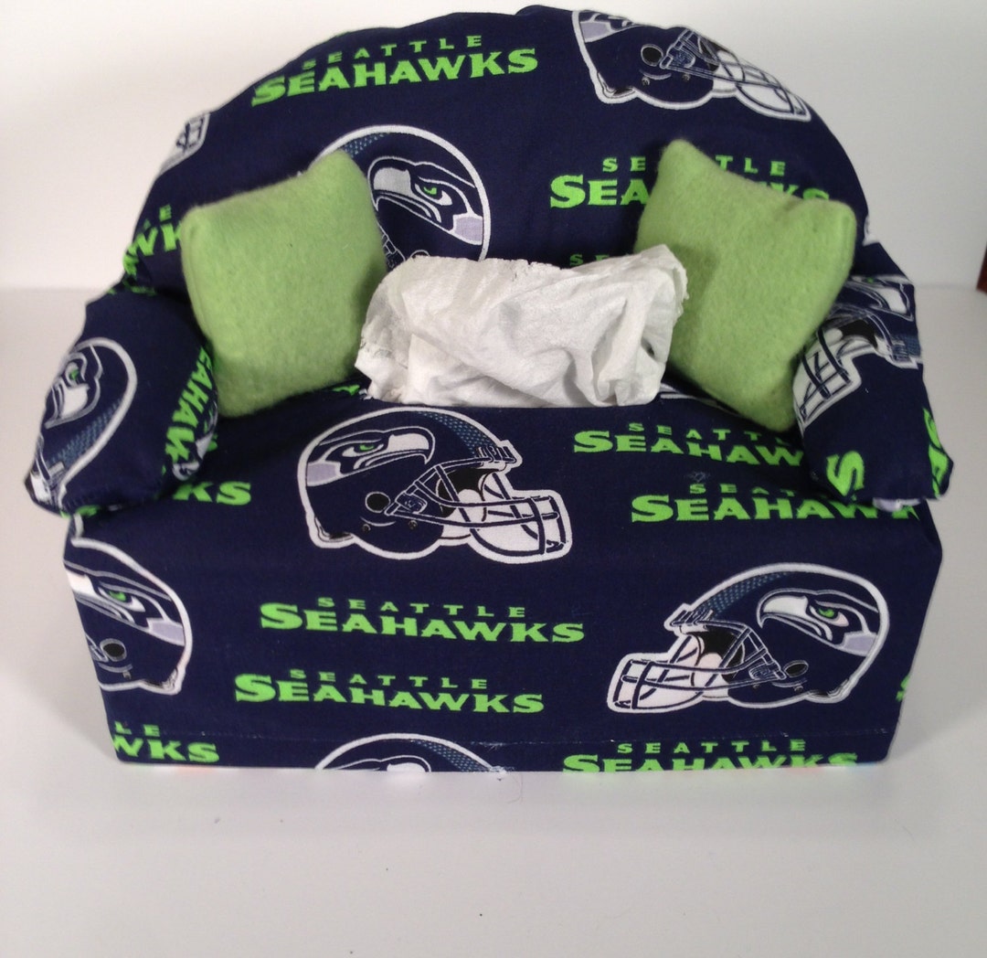 Fabric Sofa Couch Tissue Box Cover-- Sports --seattle Seahawks - Etsy
