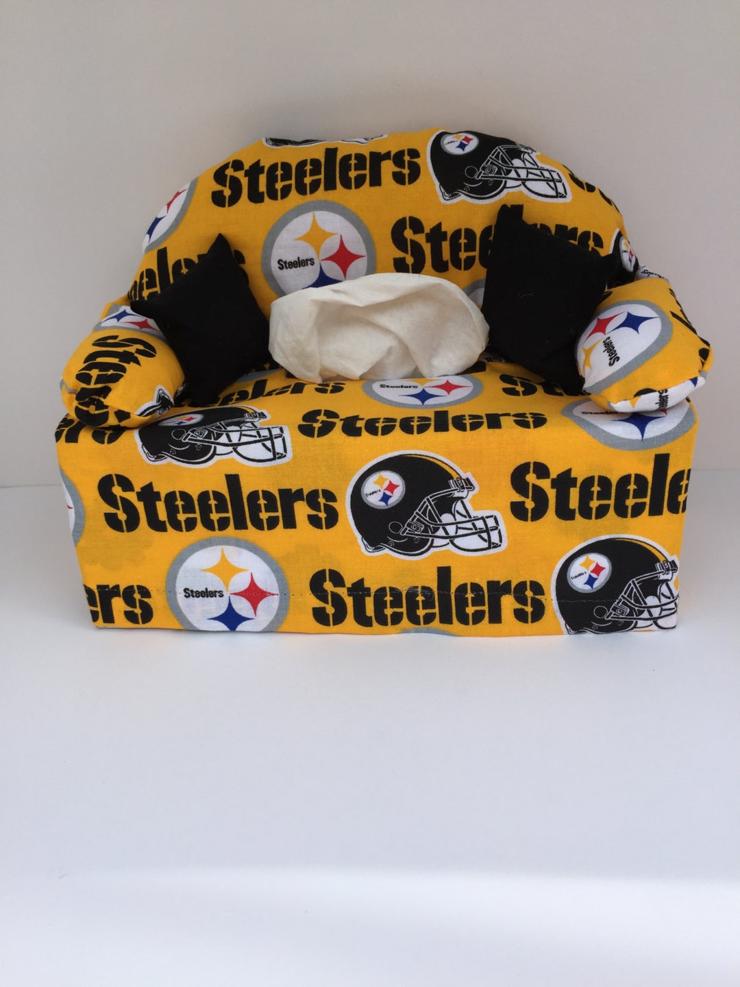 Fabric Sports Sofa Couch Tissue Box Cover-- Pittsburgh Steelers - Etsy