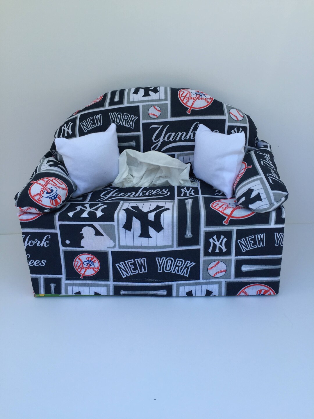 Sofa Tissue Box Cover-- New York Yankees - Baseball - Etsy