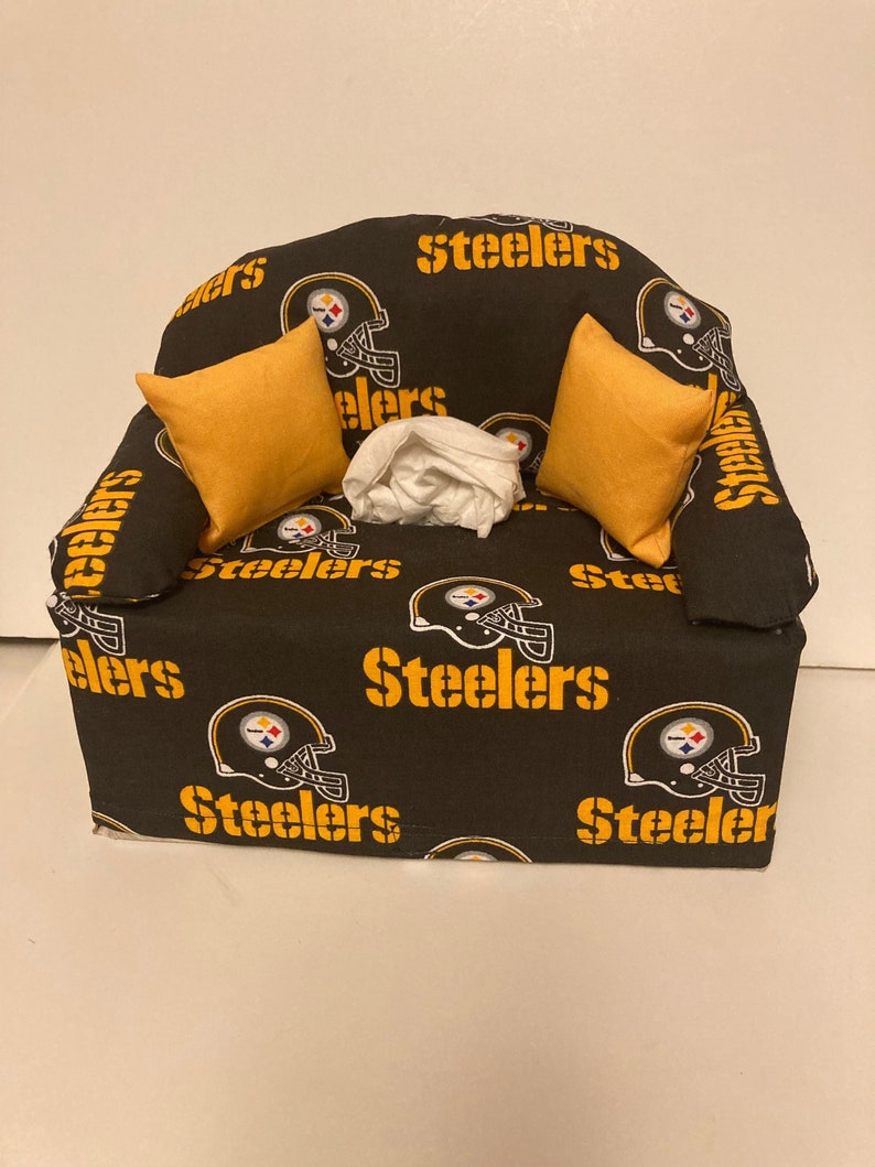 Sofa Tissue Box Cover Pittsburgh Steelers - Etsy