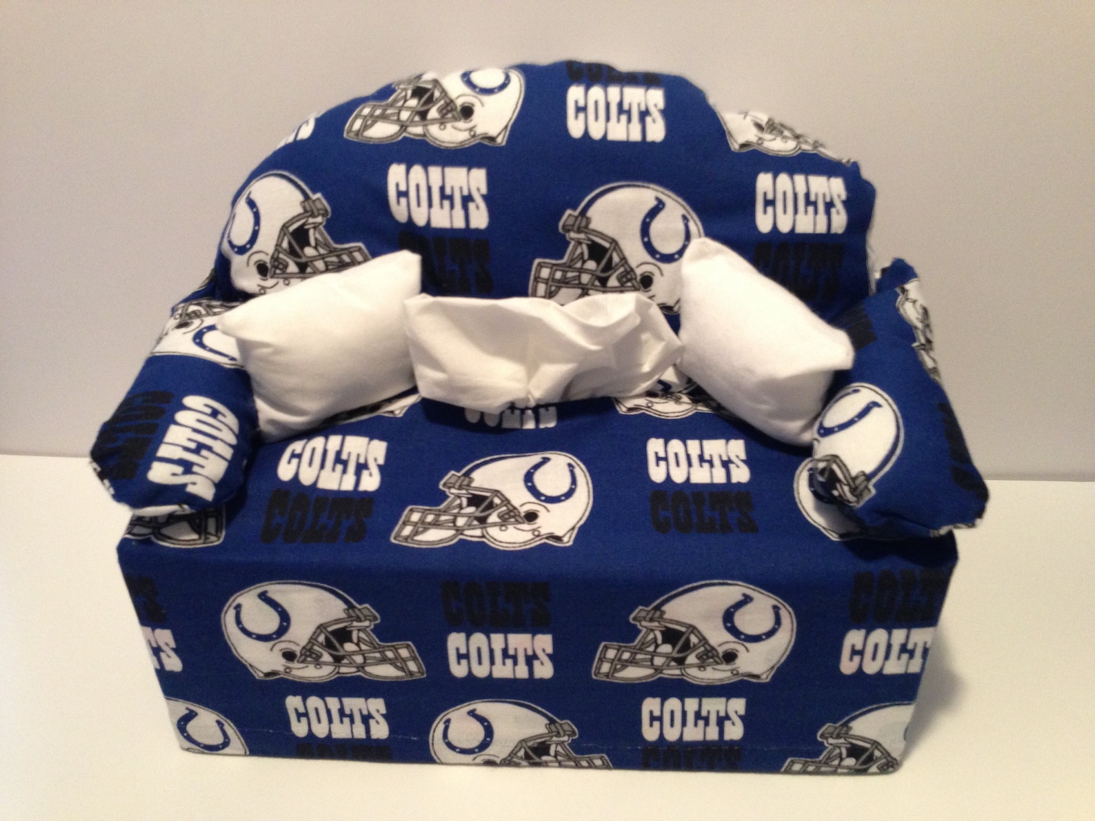 Sofa Tissue Box Cover-- Colts - Etsy