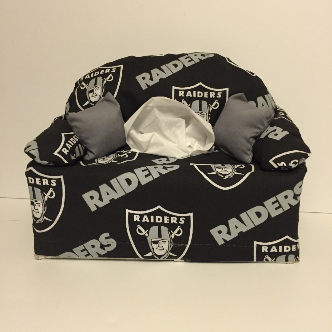 Sofa Tissue Box Cover-- Raiders-- Sports - Etsy