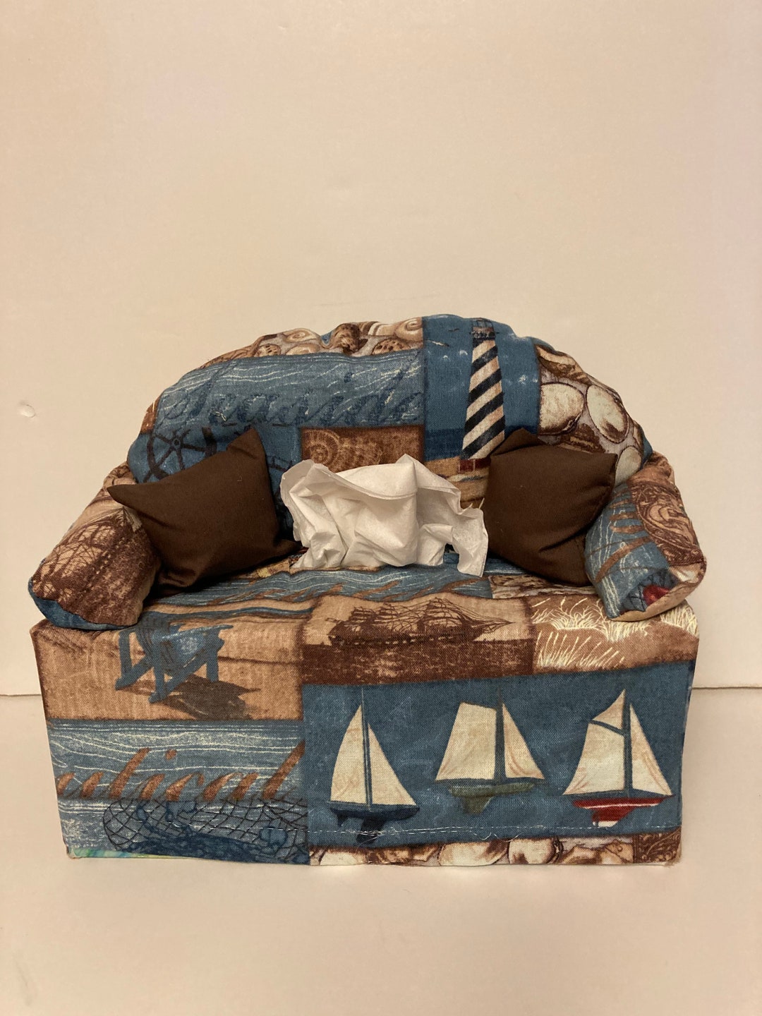 Sofa Tissue Box Cover--sailing or Nautical - Etsy