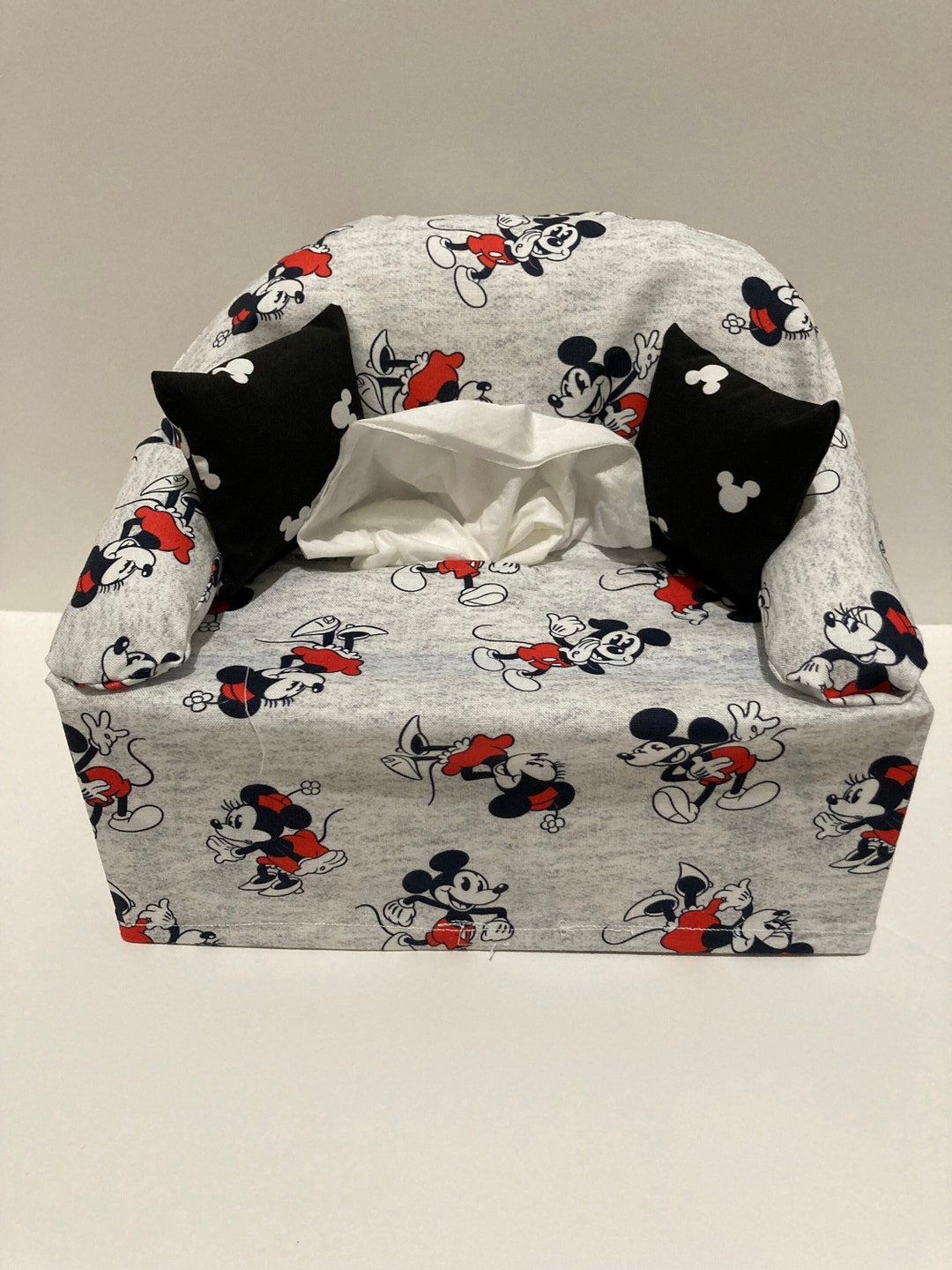 Sofa Couch Tissue Box Cover-- Mickey and Minnie Mouse - Etsy