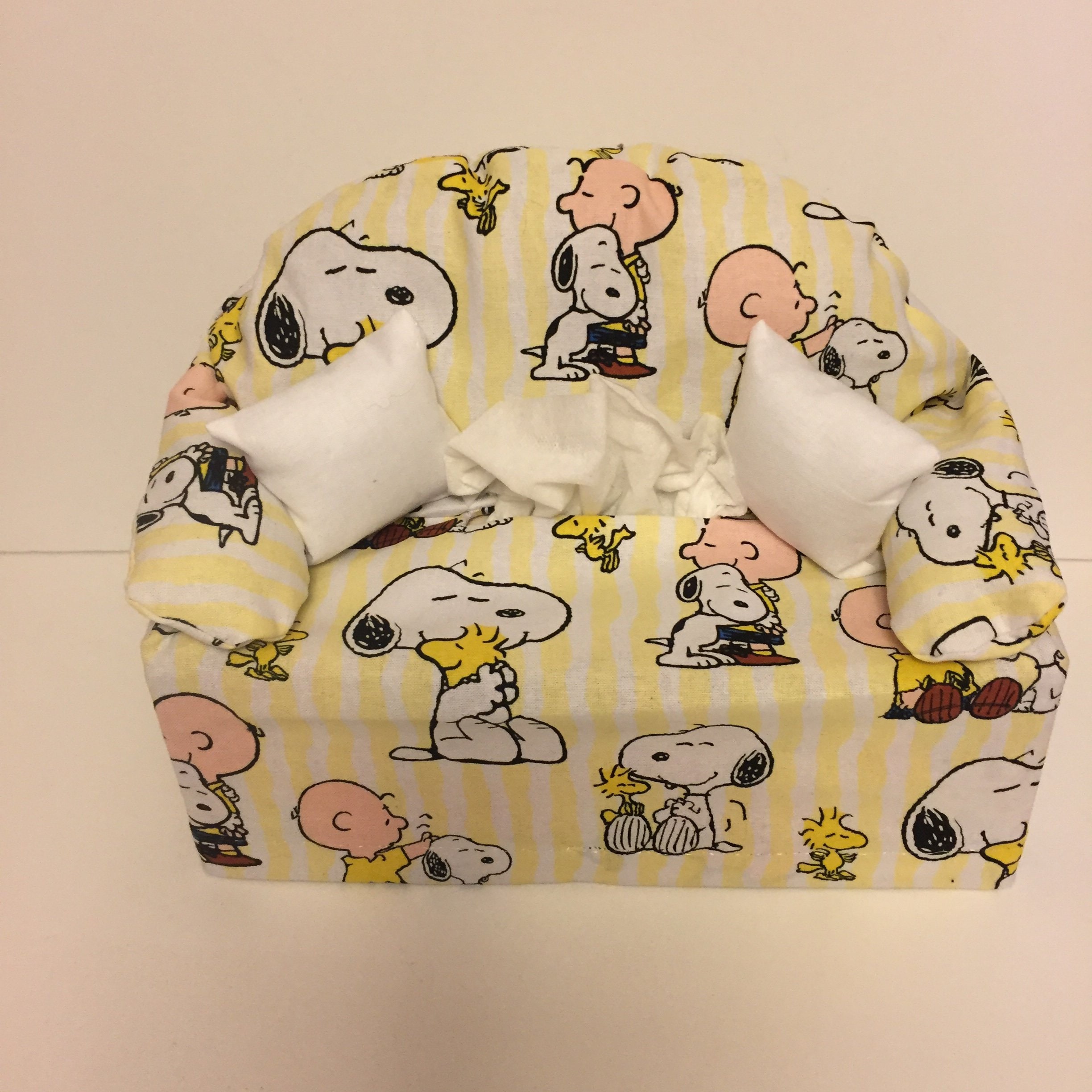 Bathroom Décor Bathroom Peanuts and Gang sofa couch tissue box cover ...