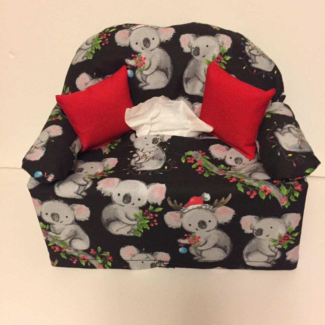 Sofa Couch Tissue Box Cover-- Christmas Koala Bears - Etsy