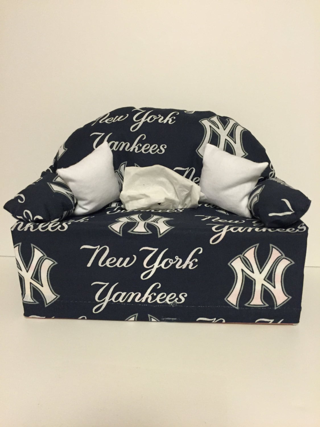 Sofa Tissue Box Cover-- New York Yankees - Fantasy Baseball - Etsy