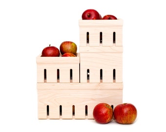 Wooden berry box | Etsy