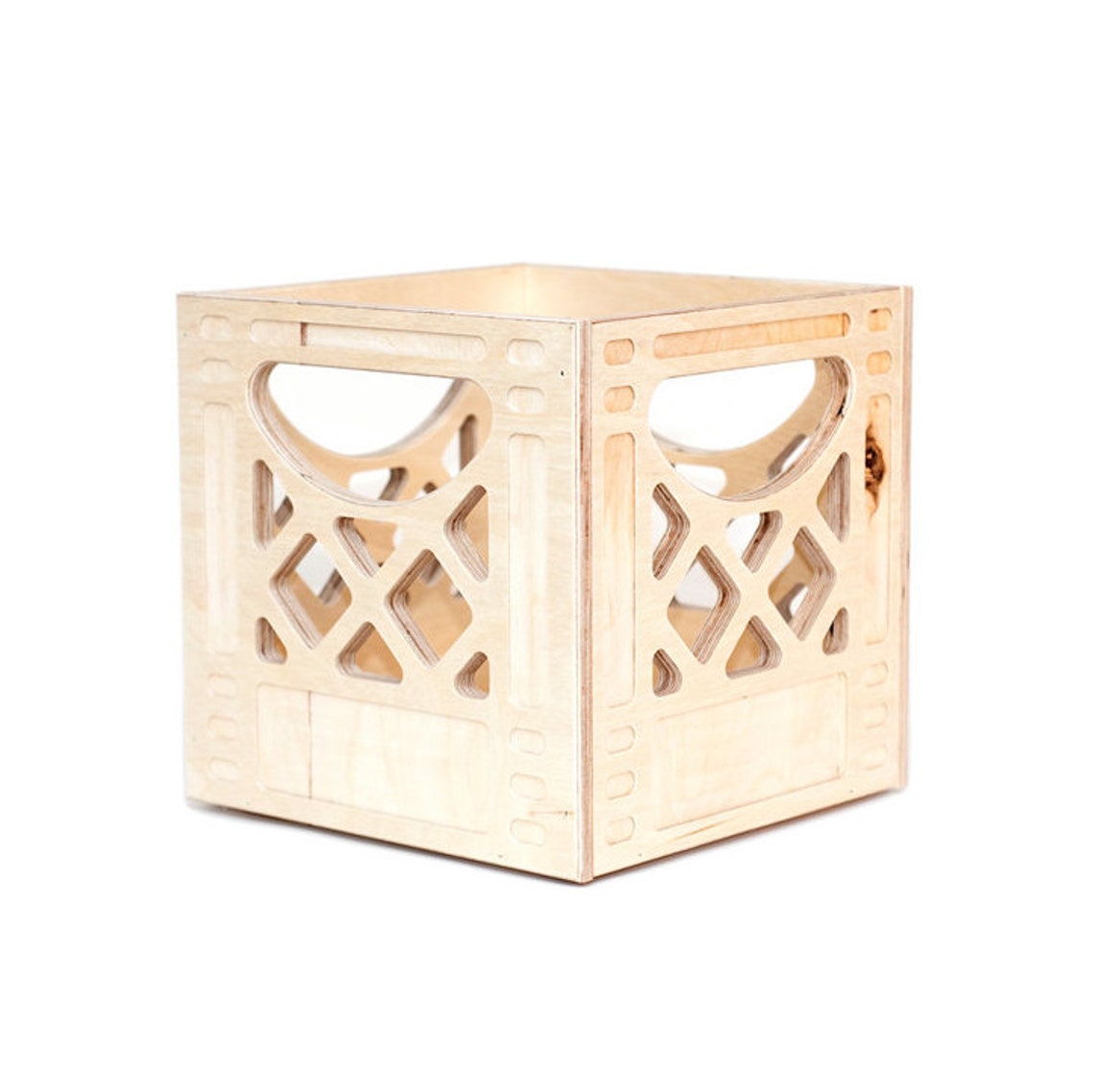 Record Storage // Mini Wooden Milk Crate // 45 Record Storage - Etsy